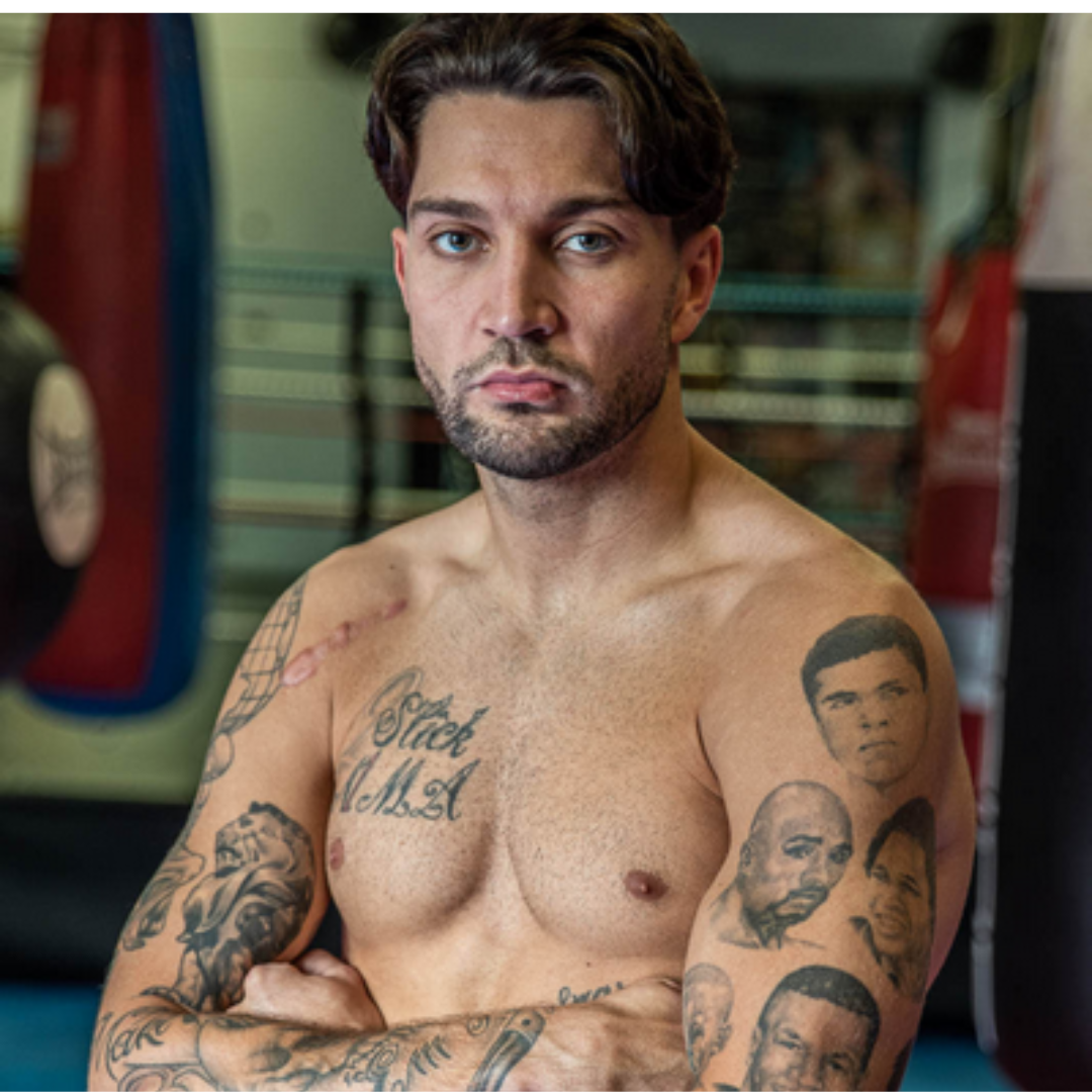 Weighing in for tomorrow’s English Light Heavyweight Title fight